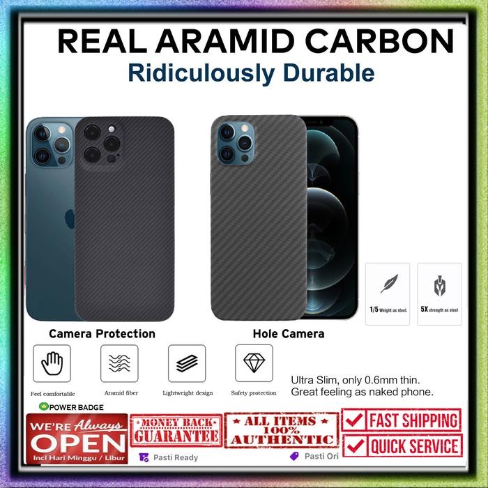 Jual Case iPhone 12 Pro Max 12 Pro Mini REAL ARAMID CARBON (Bukan ...