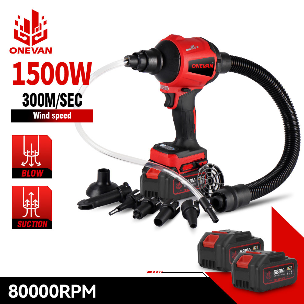 Jual New ONEVAN Brushless Blower 1500W 80000RPM Multifunction Inflator ...