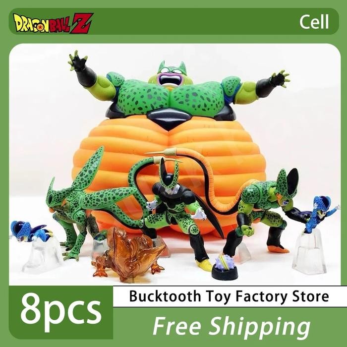 Jual 8pcs Dragon Ball Gk Anime Figure Cell A Set All Forms Cell Mini ...