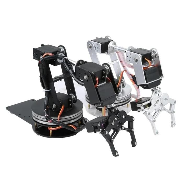 Jual 6 DOF Robotic Arm with MG996 180/360 Degree Rotating Base for ...