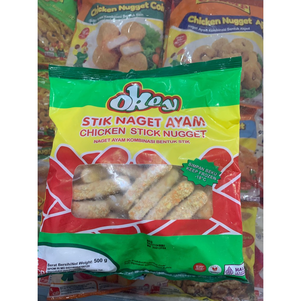 Jual OKEY CHICKEN STICK NUGGET 500G | Shopee Indonesia