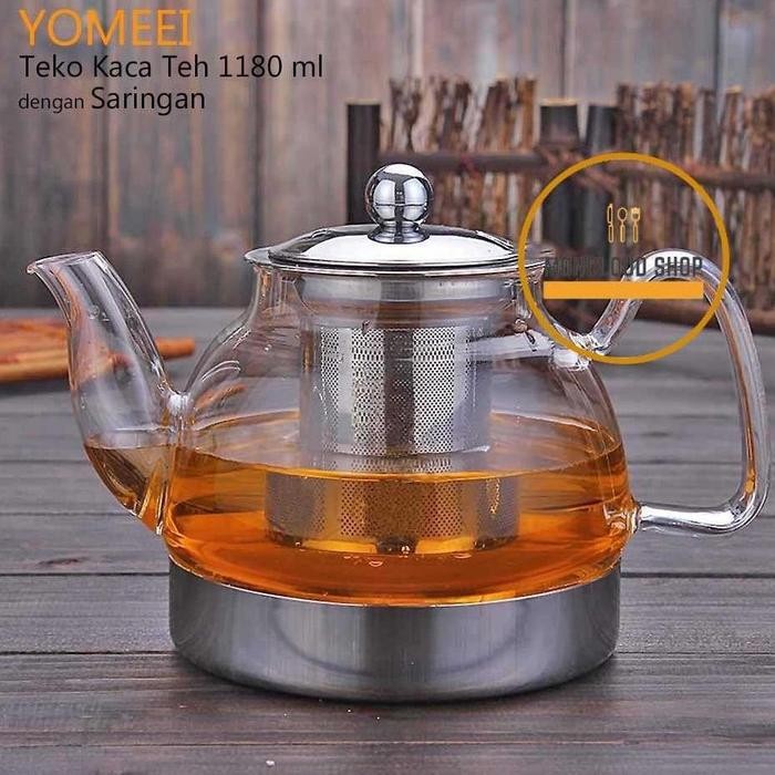 Jual Teko Kaca Teh Chinese Teapot dengan Saringan | Shopee Indonesia