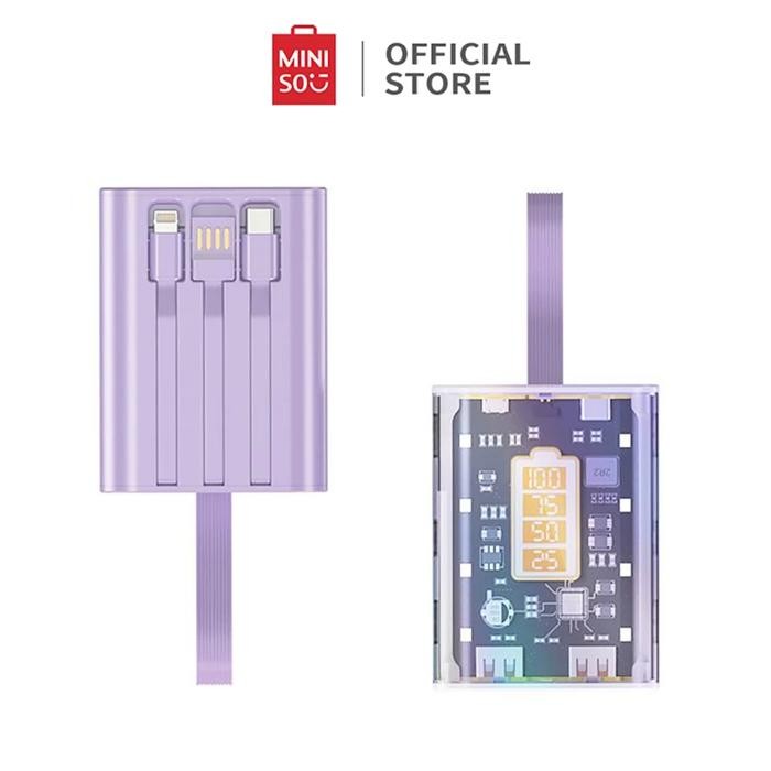 Jual Miniso Powerbank Mini 22.5W 10000mAh Fast Charging Power Bank Dual ...