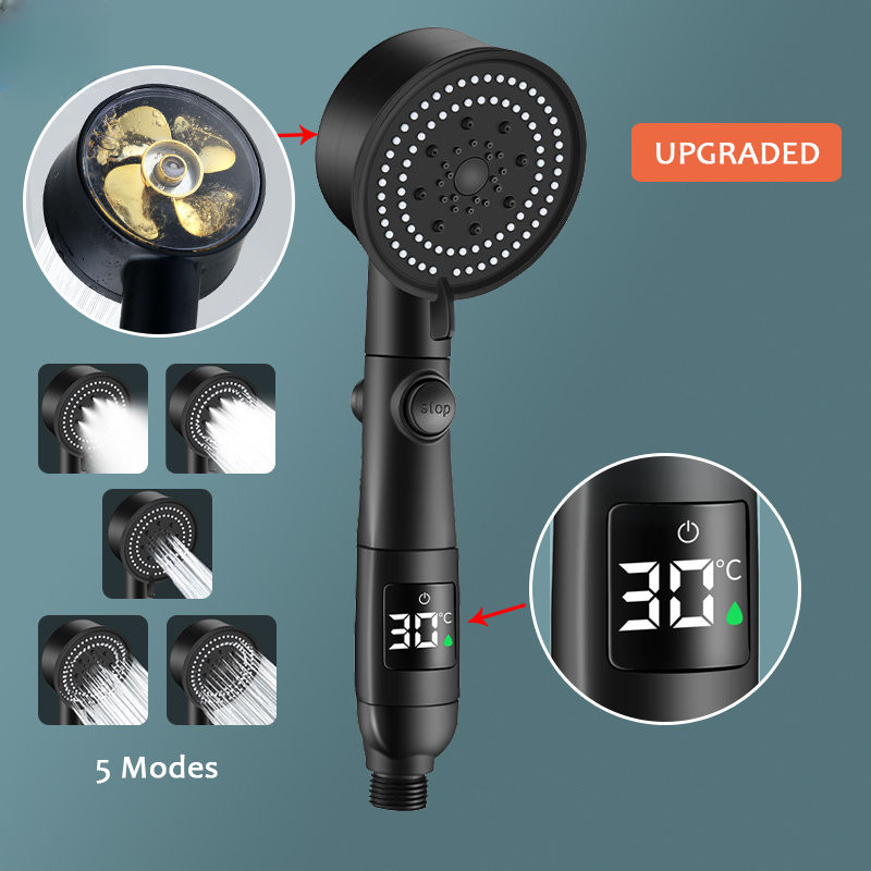 Jual Intelligent LED Shower Head Temperature Digital Display High ...