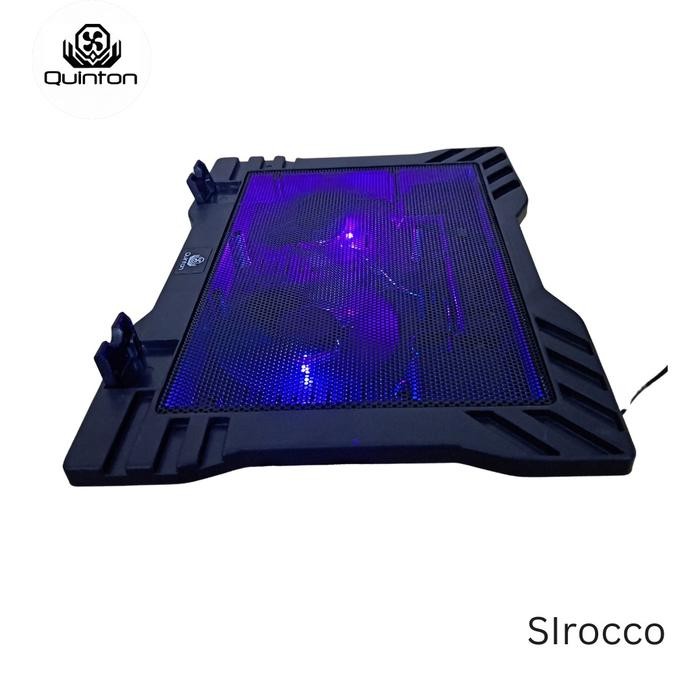 Jual Kipas Laptop Cooling Pad Quinton 2 Fan 12Cm 15,6Inch Hitam Jaring ...
