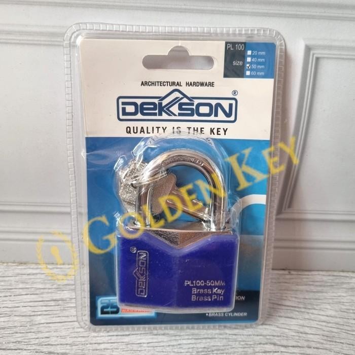 Jual Padlock Dekkson PL 100 50 mm CP Gembok Dekson Deckson PL100 50mm ...