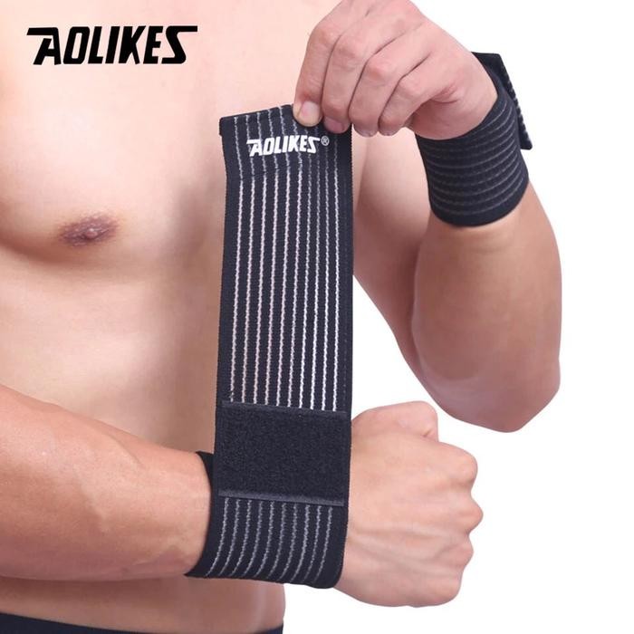 Jual 1537 AOLIKES LIGHT WRIST WRAP SUPPORT SLEEVE DEKER PERGELANGAN ...