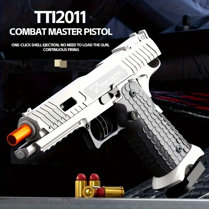 Jual New TTI 2011 Pistol Shell Throwing Continuous Firing Blowback Soft ...