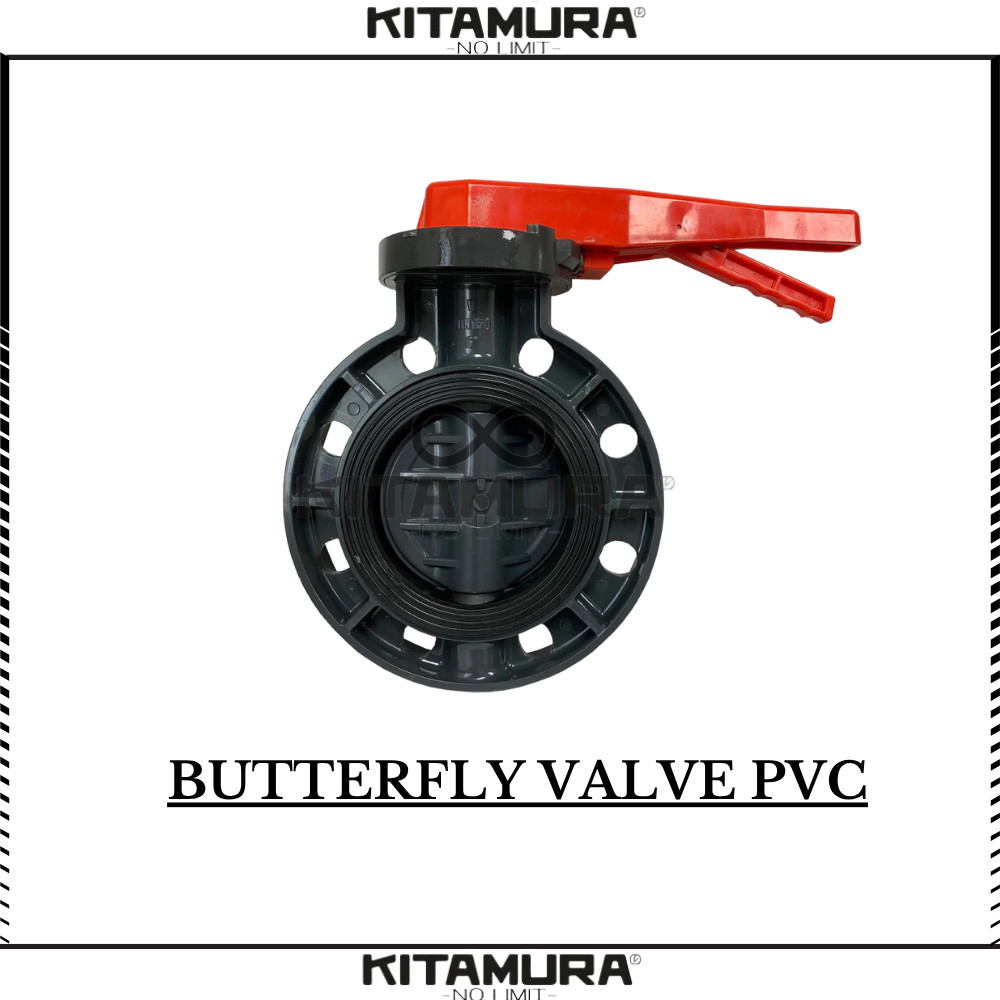 Jual 8" Inch Butterfly Valve PVC / Stop Kran Butterfly PVC Size 8" inch ...