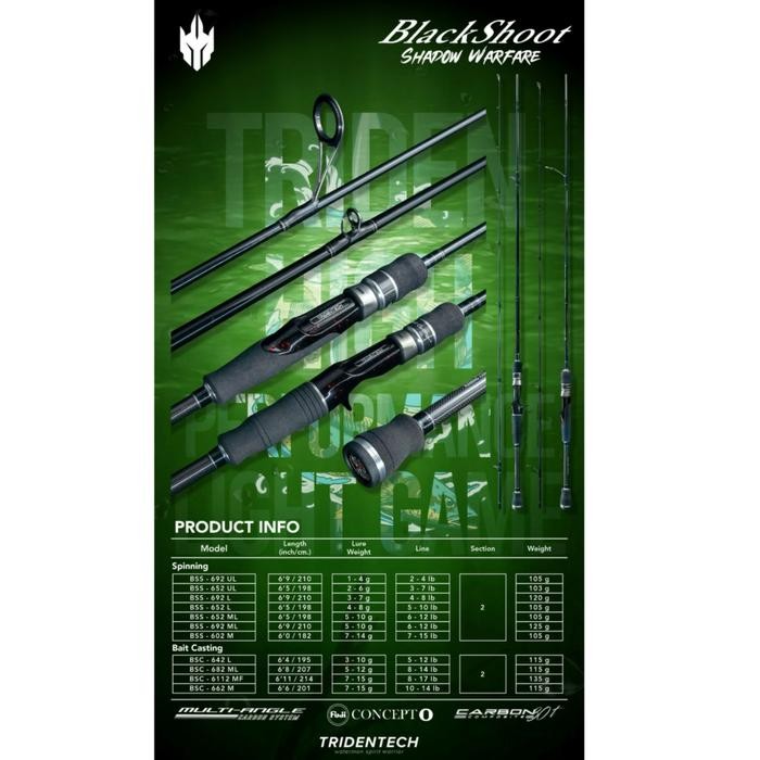 Jual JORAN TRIDENTECH BLACK SHOOT SPINNING - 652L/652ML/692UL/692ML/692UL | Shopee Indonesia