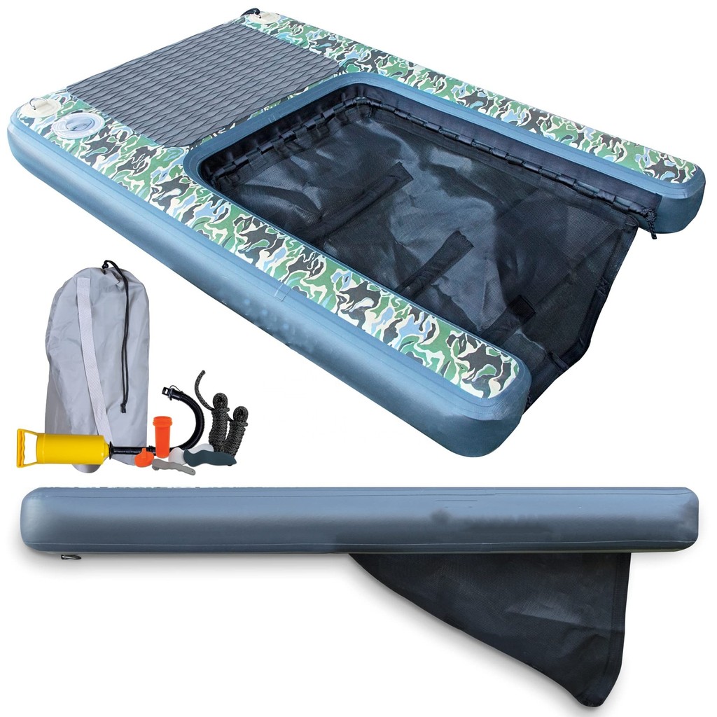 Jual Inflatable Pup Plank CAMO SPORT Dog Float Floating Ramp Ladder For ...