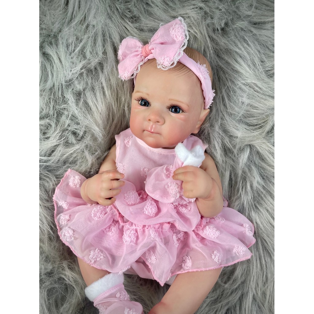 Jual MRB 18 Inch Bettie Full Body Vinyl Girl Washable Reborn Baby Doll ...