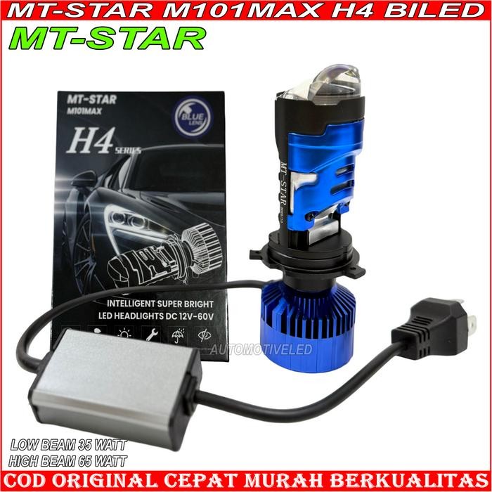 Jual MT STAR - ORIGINAL MINI LED PROJECTOR H4 M101 MAX MTSTAR BLUELENS MOBIL MOTOR HEADLIGHT ...