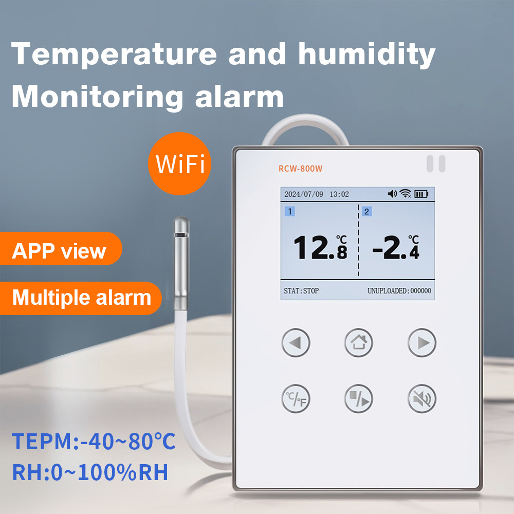 Jual RCW-800W WIFI Temperature Humidity Data Logger Temperature ...