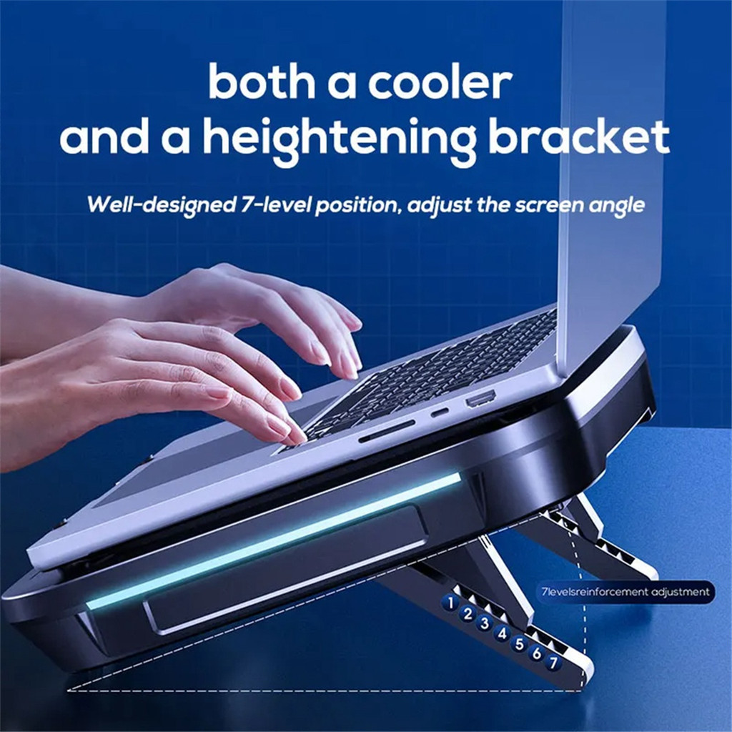 Jual DQ2G Memo FL08 Laptop Cooler Pad Strong Wind Cooling Stand Base ...
