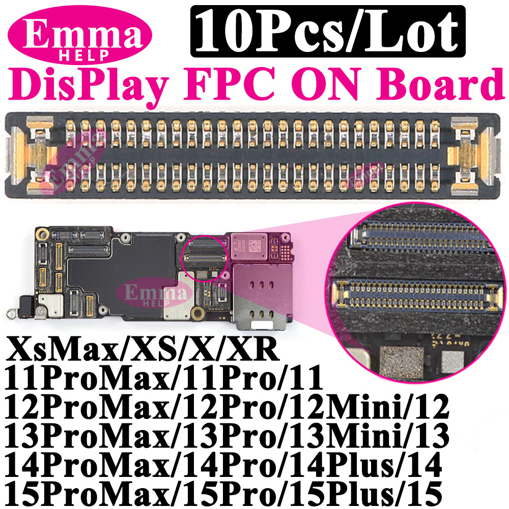 Jual 10Pcs LCD Display FPC Connector On Motherboard Screen Logic Board ...