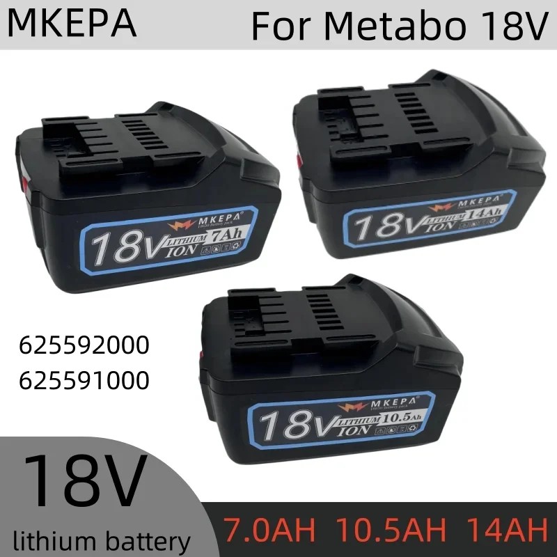 Jual 18V 14Ah Battery For Metabo Cordless Power Tool Drill Drivers ...