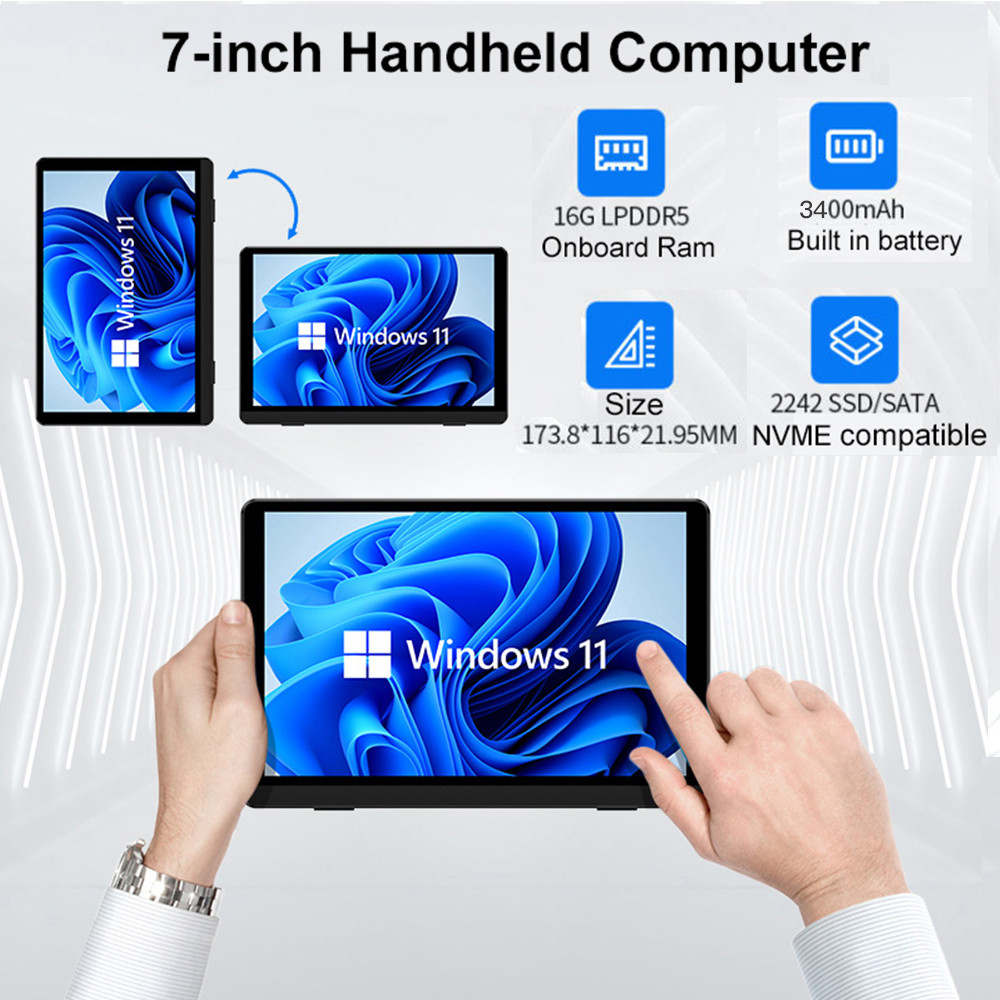 Jual SZBOX 7 inch Alder Lake N100 Mini PC Windows 11 DDR5 16GB 500GB ...