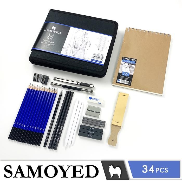 Jual Peralatan Pensil Gambar Sketsa / Professional Drawing Sketching ...