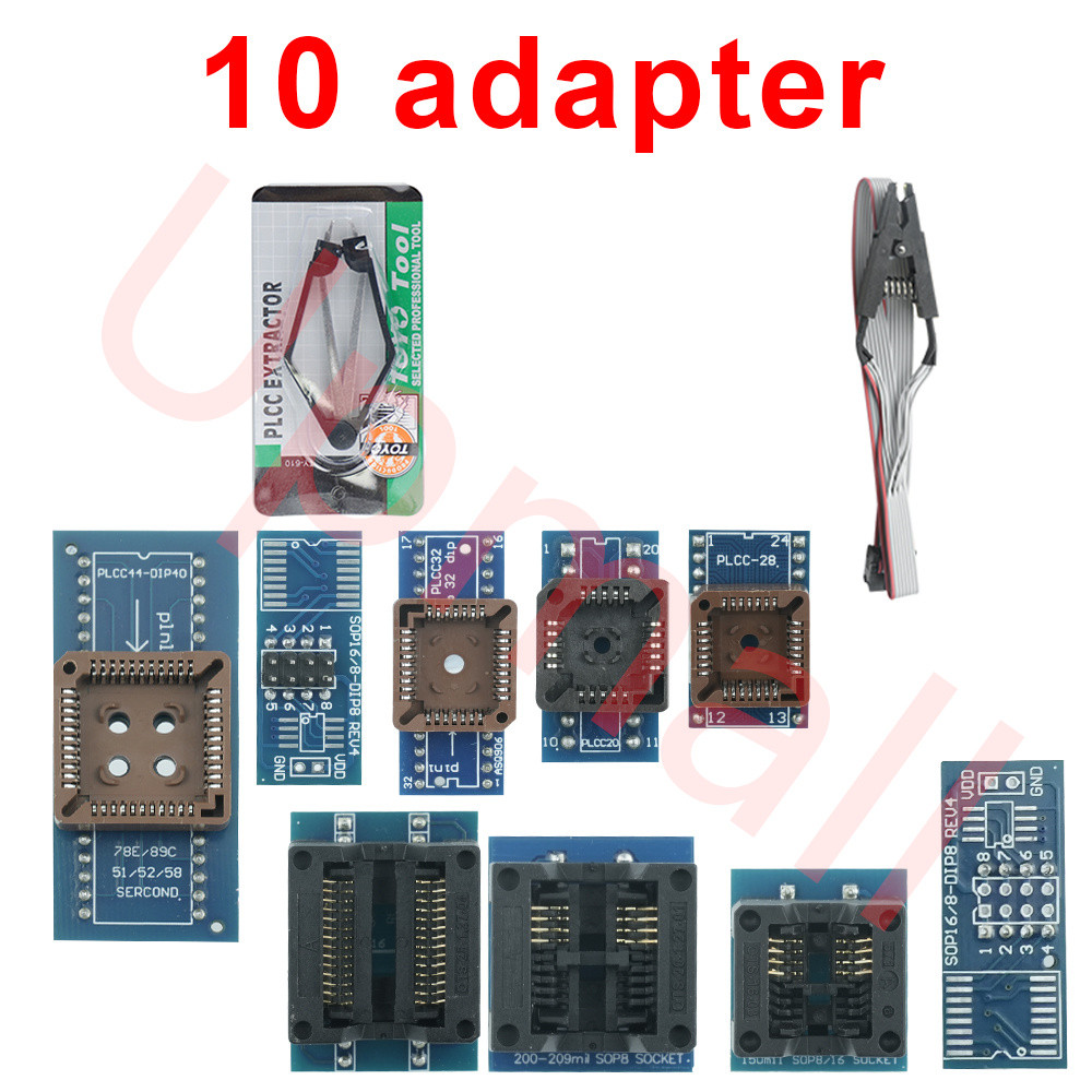 Jual XGecu T48 Programmer 10 Adapters V12.6 Support 28000+ ICs for SPI ...