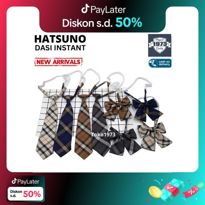 Jual HATSUNO TIE DASI INSTANT DASI SEIFUKU JK uniform school dasi pria ...