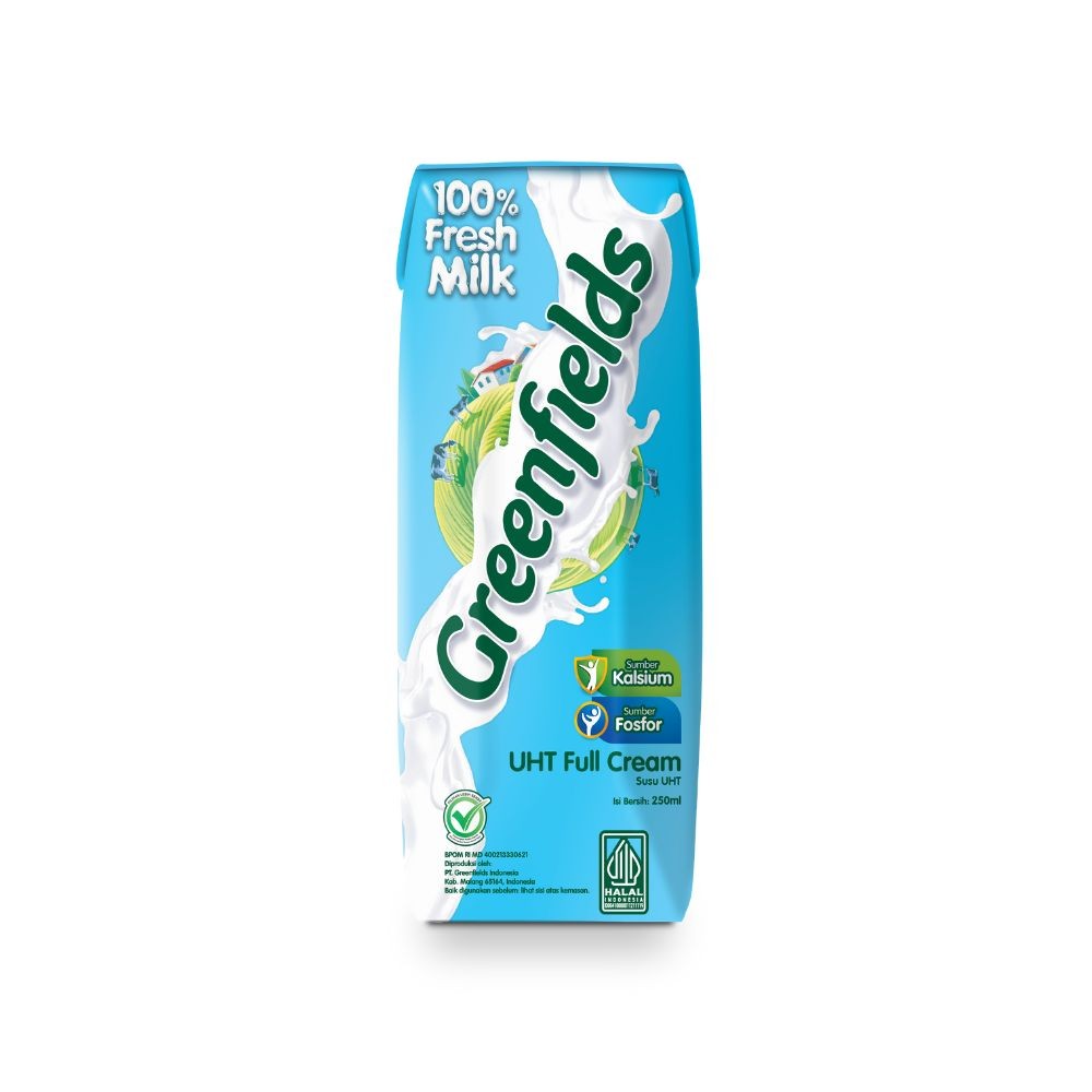 Jual Greenfields Susu UHT Full Cream 250 ml | Shopee Indonesia