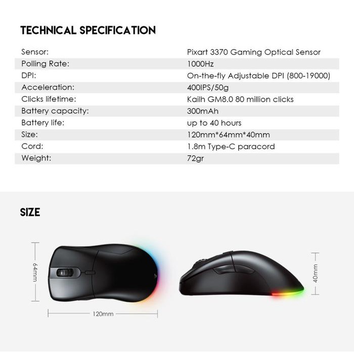 Jual (Expert) Fantech XD5 Helios GO Wireless RGB Gaming Mouse | Shopee ...