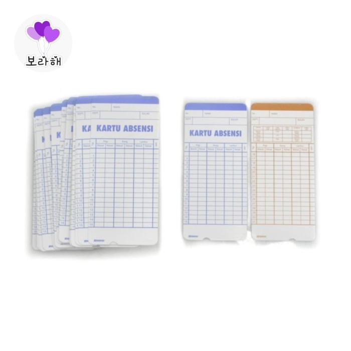 Jual New KARTU ABSEN ABSENSI KRISBOW - 100 PCS | Shopee Indonesia