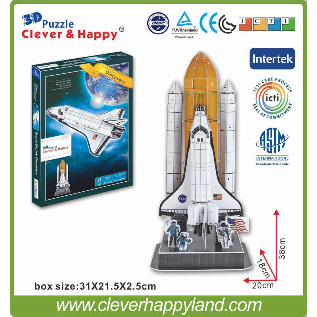 Jual Discovery Space Shuttle 3D Mold jigsaw puzzle manufacturer ...