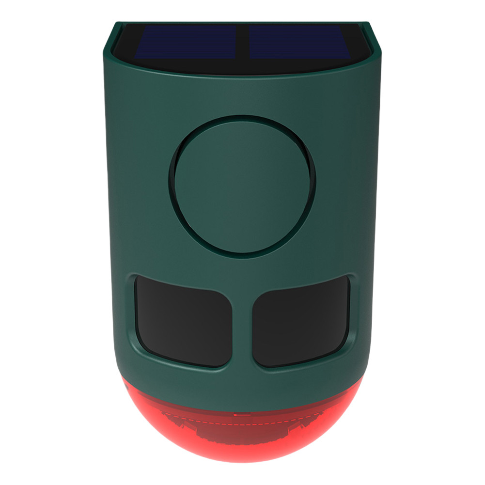 Jual Solar Infrared Motion Sensor Alarm With Strobe Light 129Db Loud ...