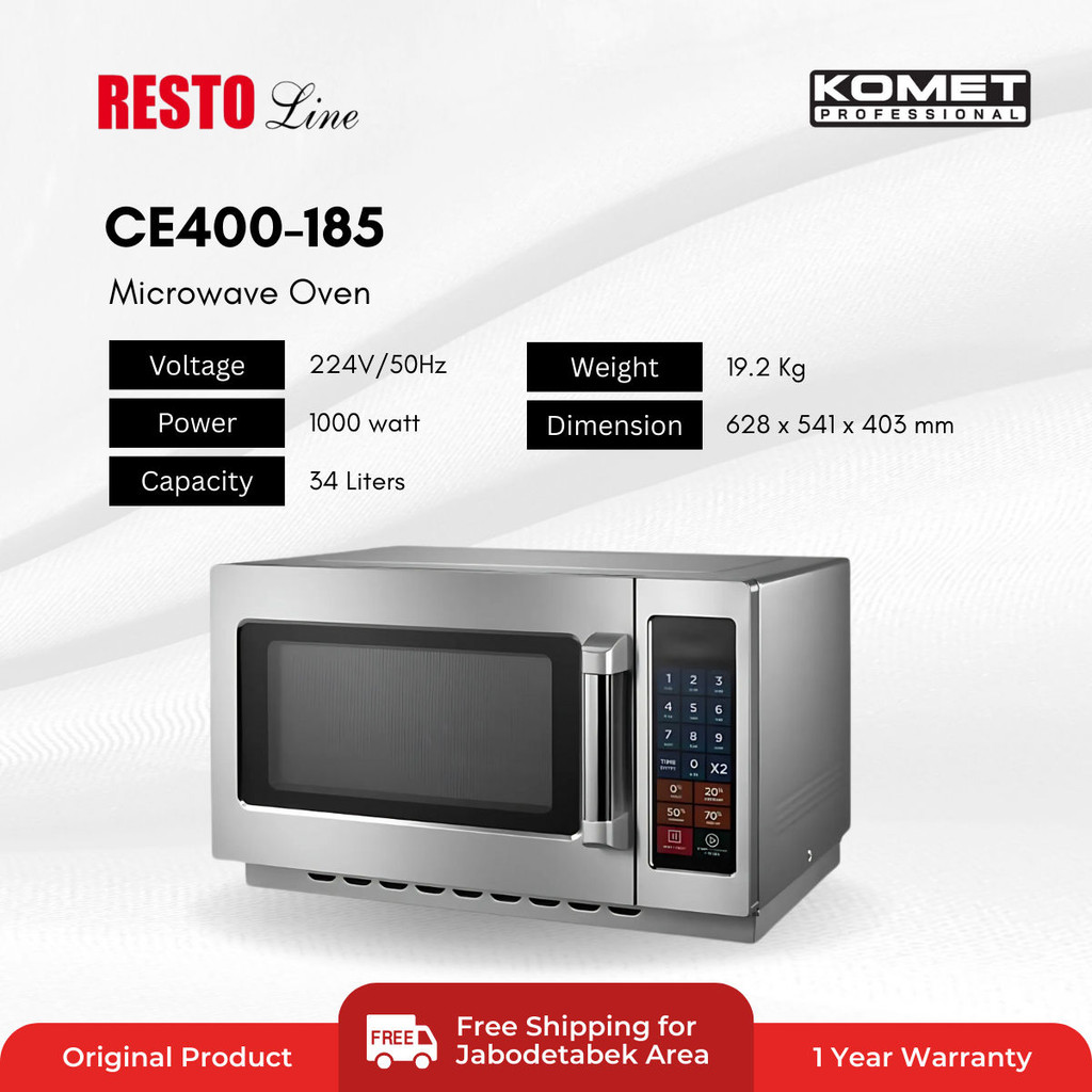 Jual Microwave Oven KOMET Commercial CE400-185 Kapasitas 34 Liter ...