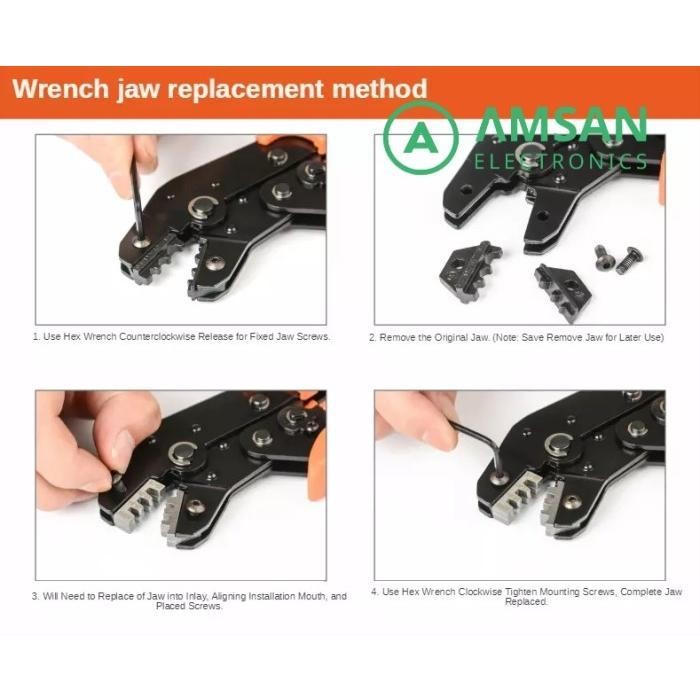 Jual Iwiss Sn Lxa Dupont Tang Crimping Tool Pliers Replaceable Dies | Shopee Indonesia