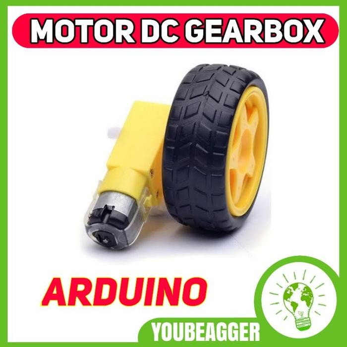 Jual (Expert) Roda Motor DC ARDUINO Dual Axis Gelar 3-6v | Shopee Indonesia