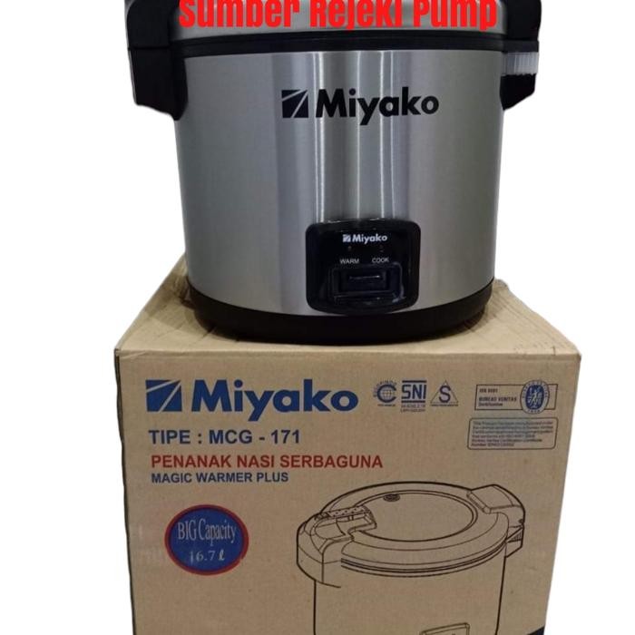 Jual Termurah Miyako Magic Com/Rice Cooker 6 Liter MCG-171 | Shopee ...