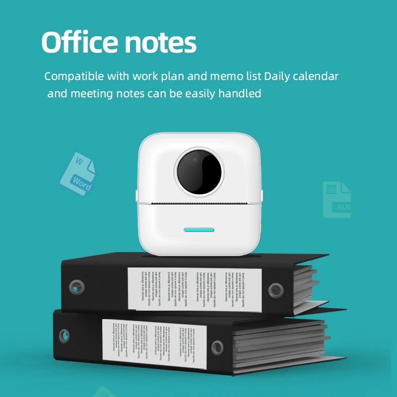 Jual 57MM Mini Portable Printer Inkless Print Photo Graffiti OCR Text Extraction Web Pages Label ...
