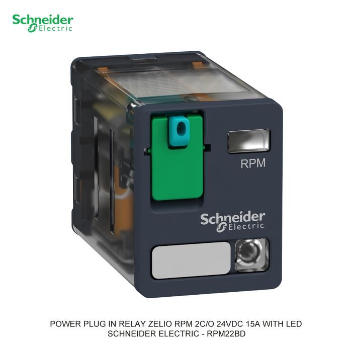 Jual Best Seller! POWER PLUG IN RELAY ZELIO RPM 2C/O 24VDC 15A WITH LED SCHNEIDER ELECTRIC Baru ...