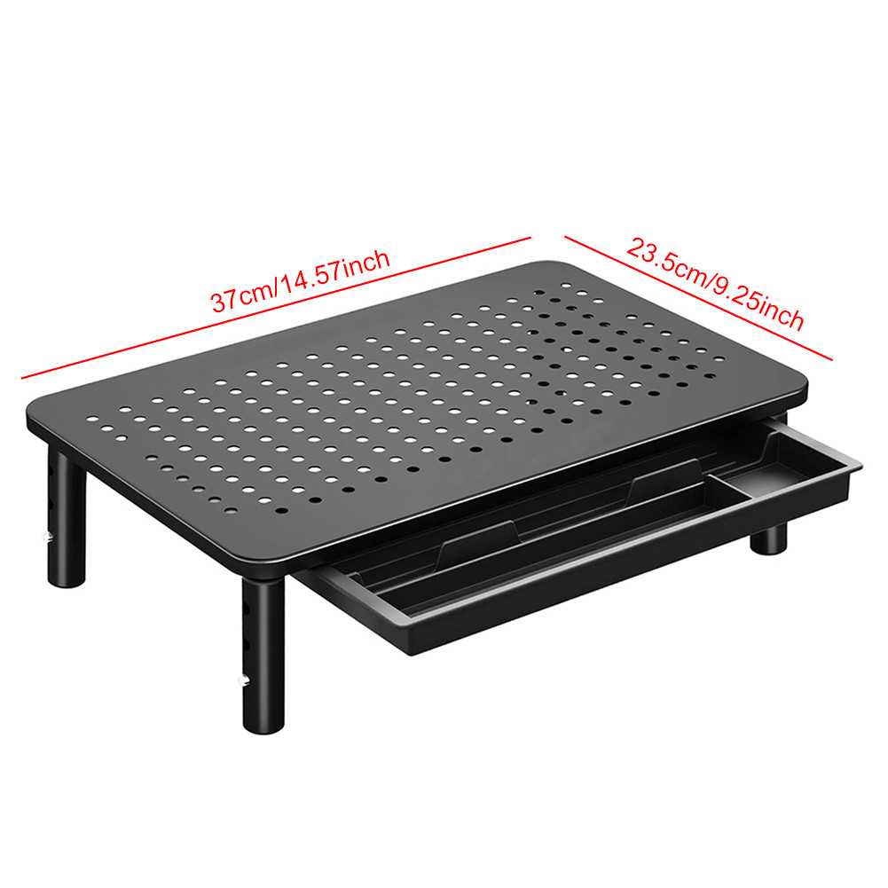 Jual Monitor Stand Riser with Drawer Desk Laptop Stand 3 Height ...