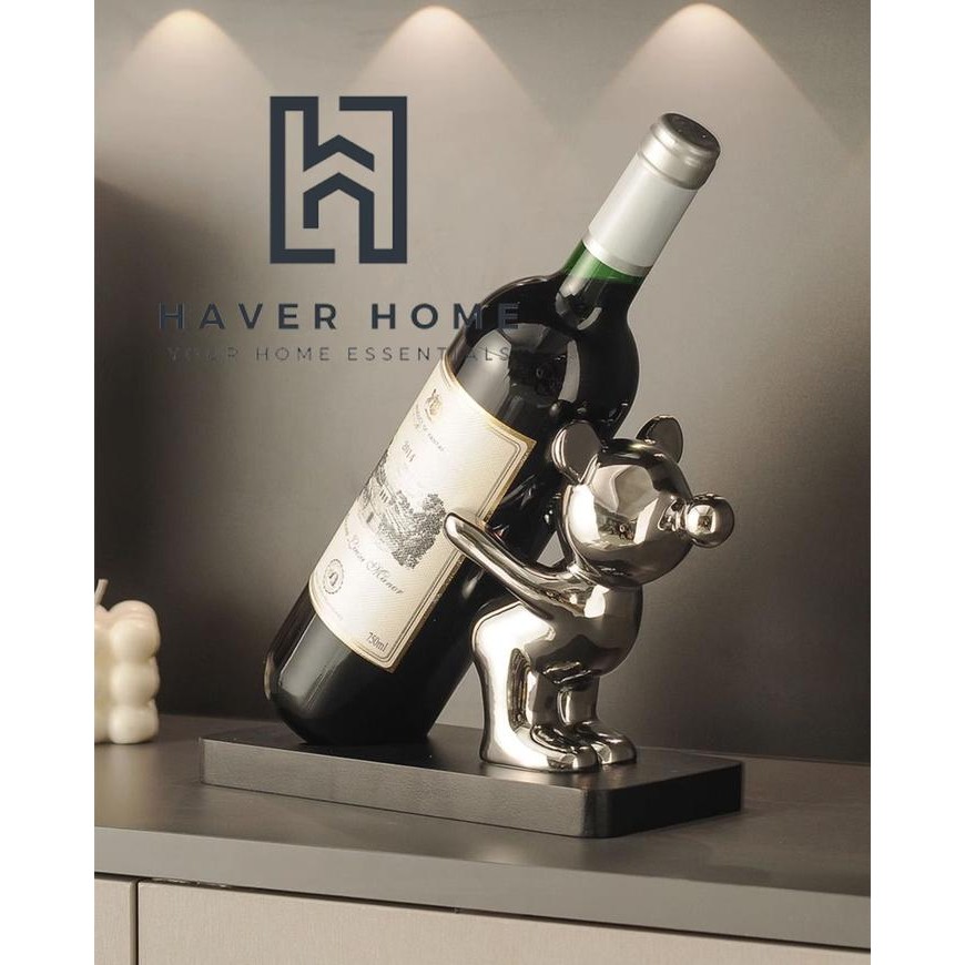 Jual Rak Botol Anggur Minuman Bottle Rack Wine Holder Dekorasi Meja Bar ...