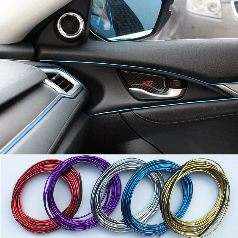 Jual IMPORT 5M/pack DIY Universal Flexible Interior Decoration Car ...