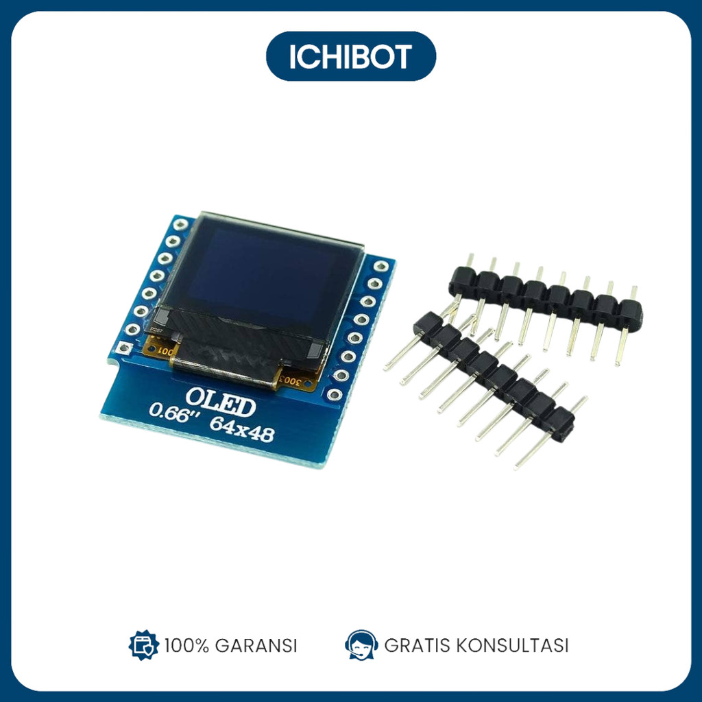 Jual 0.66 Inch OLED Display Module LCD Screen – I2C/IIC Interface untuk ...