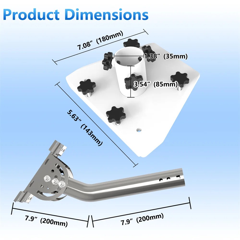 Jual Starlink Mount, Wall Mount Stand Gen 3 for Starlink, 360 ...