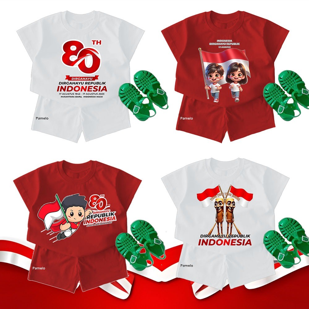 Jual Baju Agustusan One Set Merput Merdeka Setlan Kids Murah Oneset ...