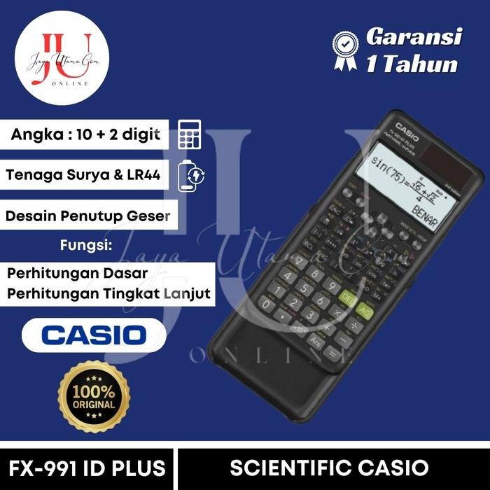 Jual CALCULATOR CASIO FX 991 ID PLUS ORIGINAL | Shopee Indonesia