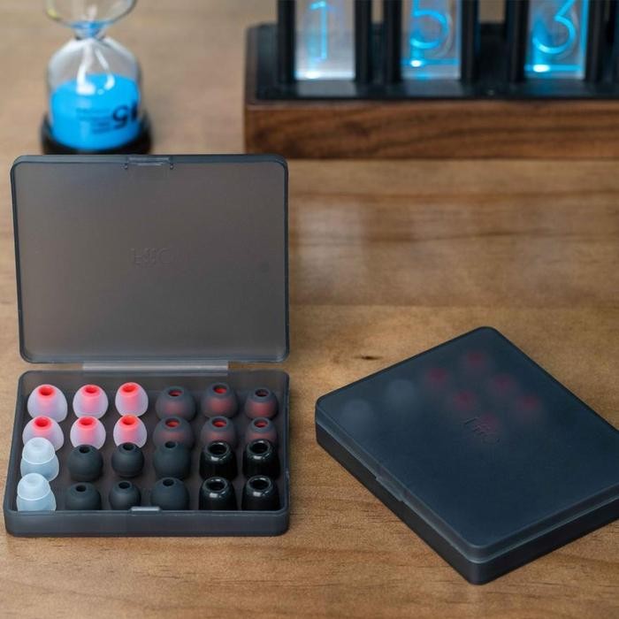 Jual FiiO HS19 Eartips Silicone Vocal Bass Memory Foam Dual Flange Ear ...