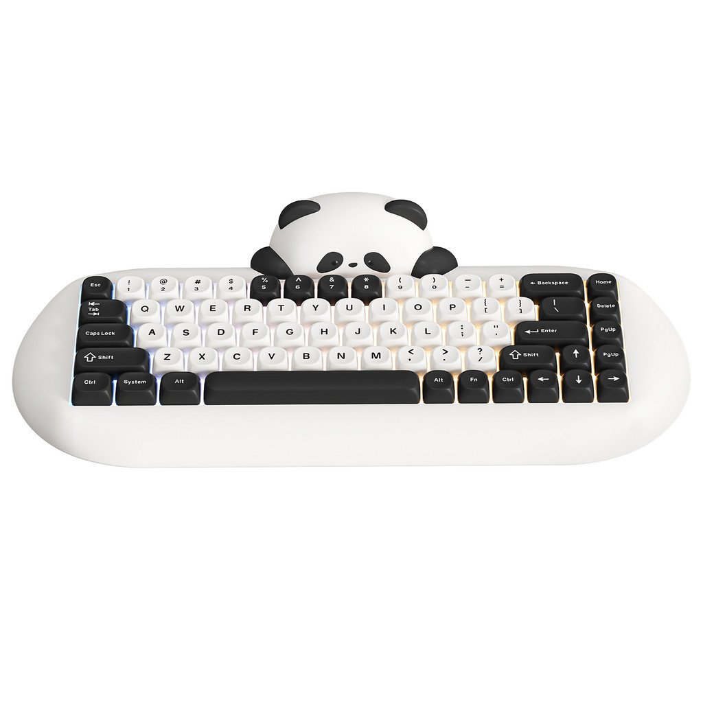 Jual YUNZII C68 Panda Bluetooth Wireless Mechanical Gamer Keyboard, 65% ...