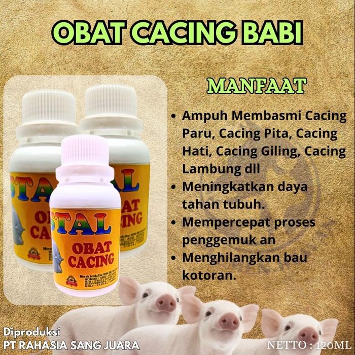 Jual CRYSTAL OBAT CACING KHUSUS HEWAN TERNAK BABI 120ML - | Shopee ...