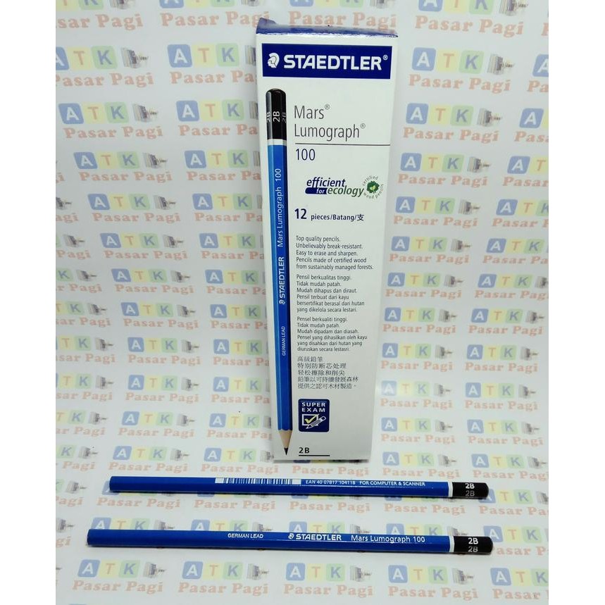 Jual X689 Pensil Staedtler Asli 2B Dan Murah | Shopee Indonesia