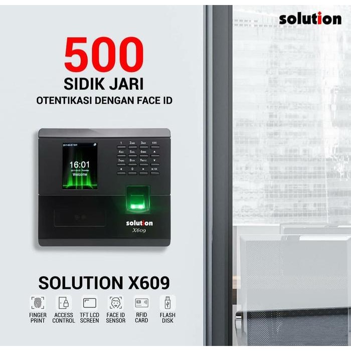 Jual MESIN ABSEN/ABSENSI/FINGERPRINT SOLUTION X609 | Shopee Indonesia