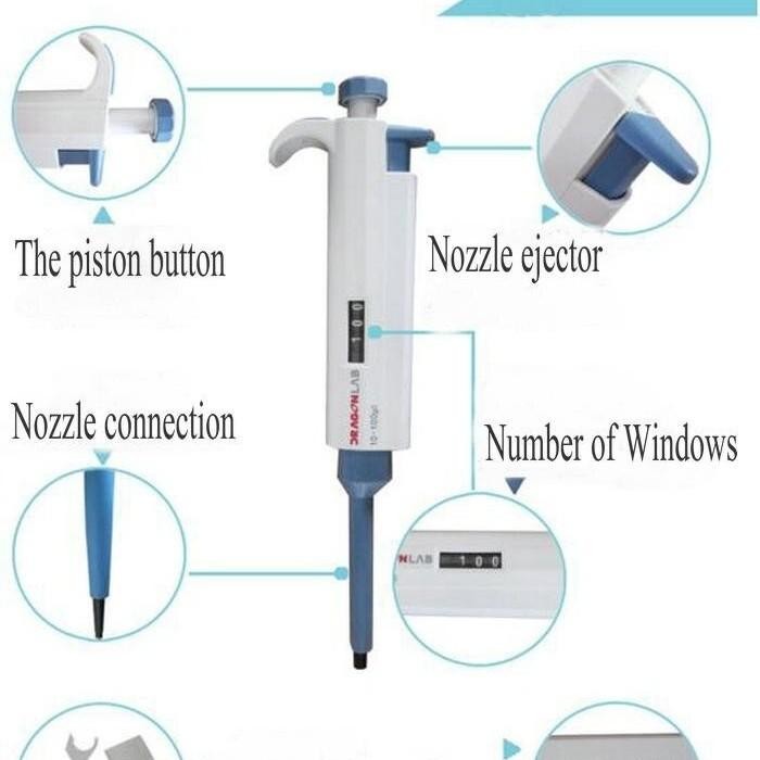 Jual DRAGONLAB MICROPIPETTE ADJUSTABLE / MIKROPIPET 2-20UL (0.02 ML ...