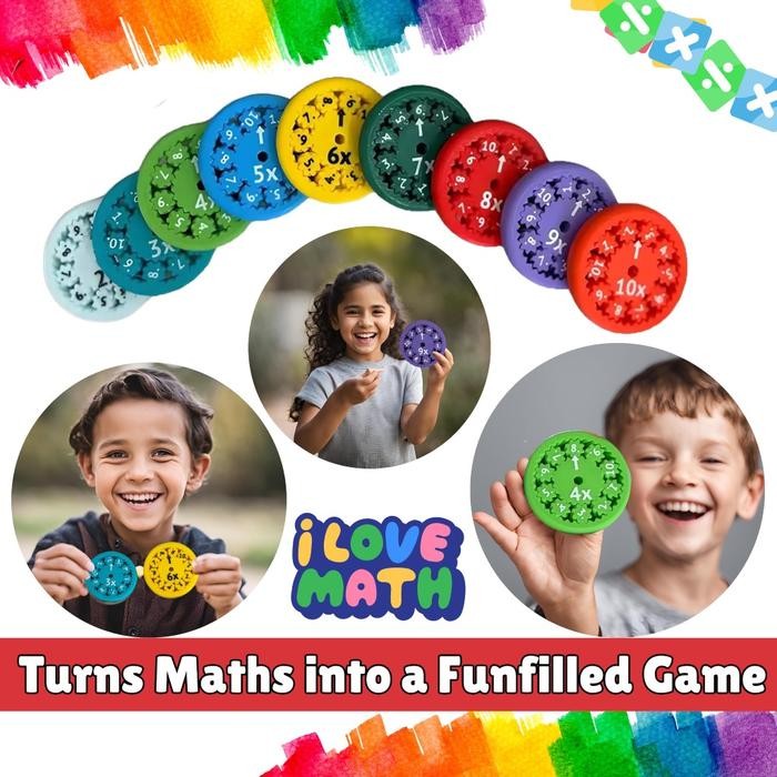Jual (Allthebest) Mainan Edukatif Math Fidget Spinner Untuk Belajar ...